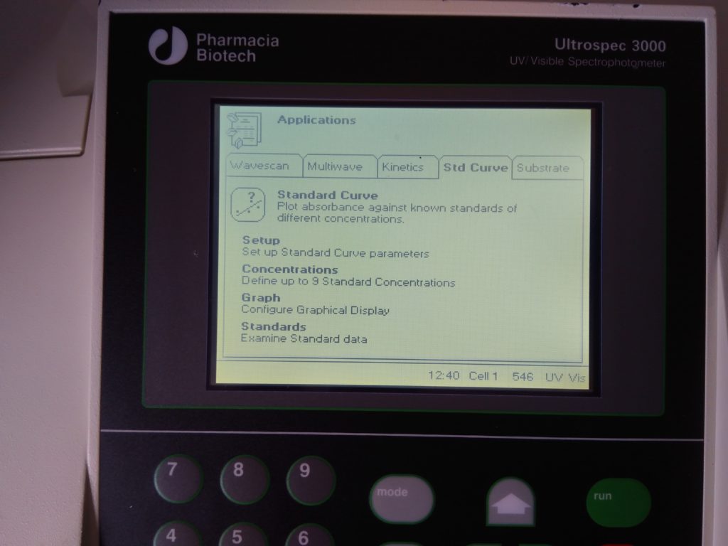 Pharmacia Ultrospec 3000 UV-VIS Scanning Spectrophotometer