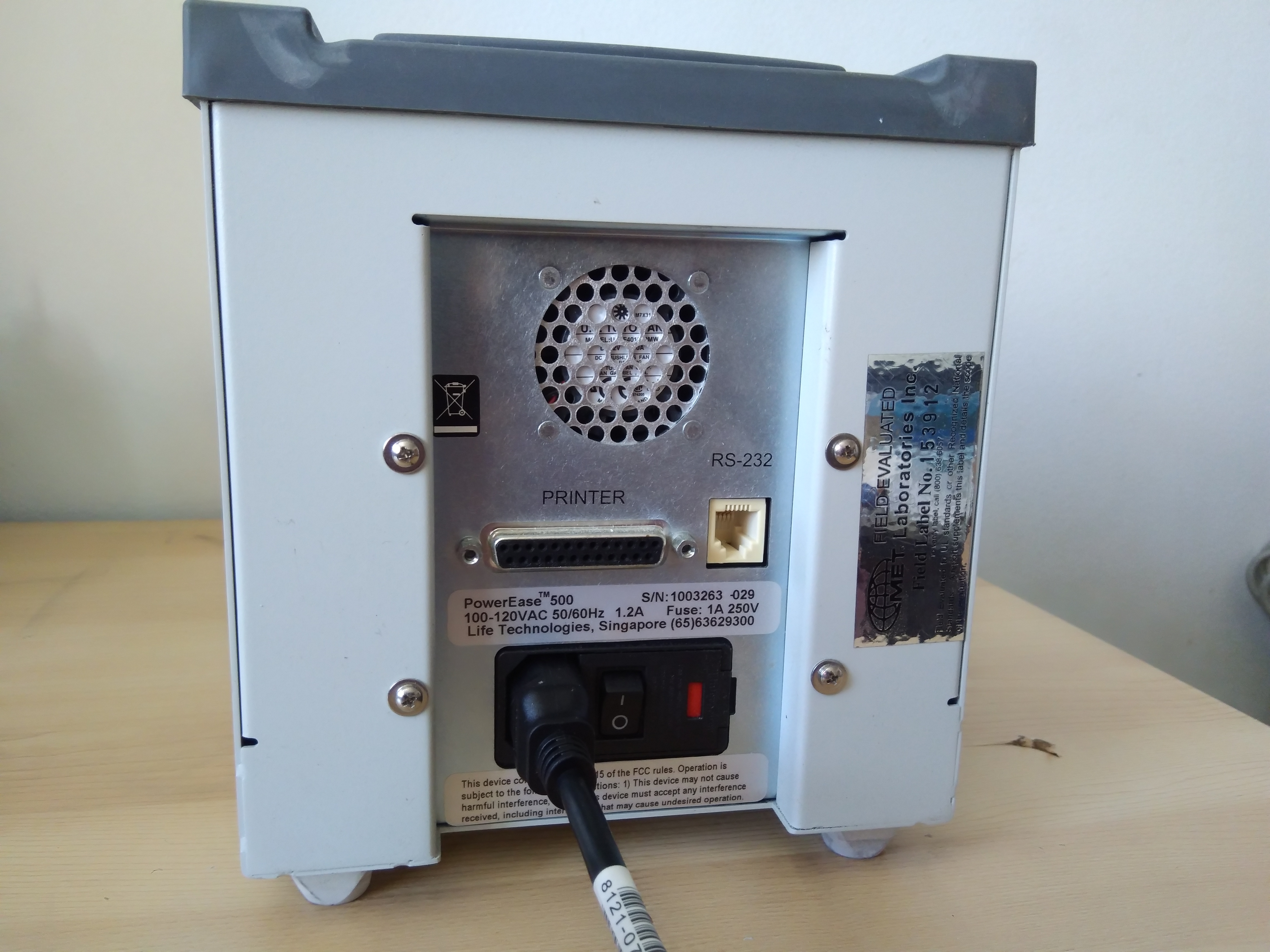 Life Technologies Power Supply - InnovTrendLab