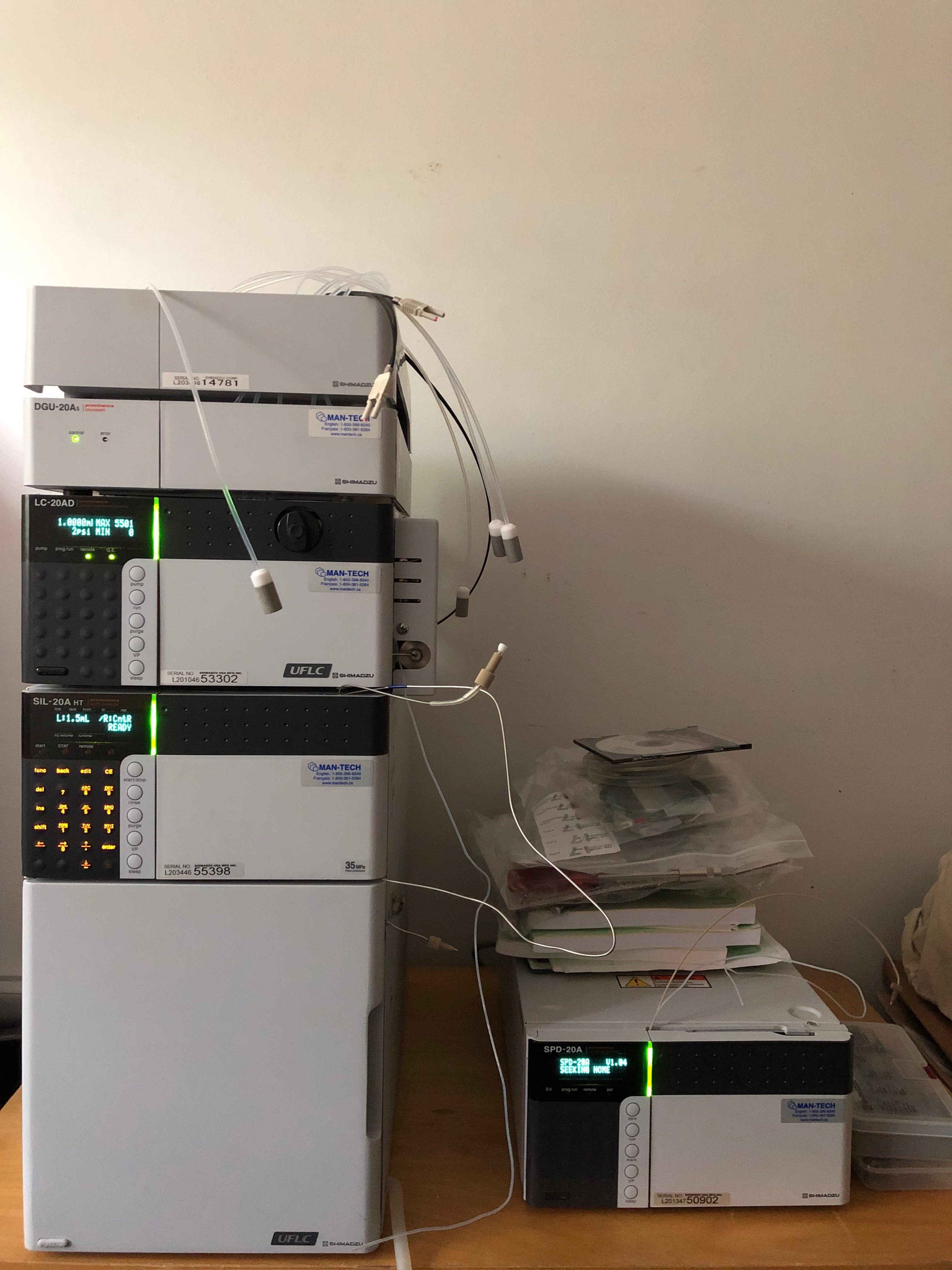 Shimadzu Prominence 20 HPLC System Including Software and Spare Parts ...