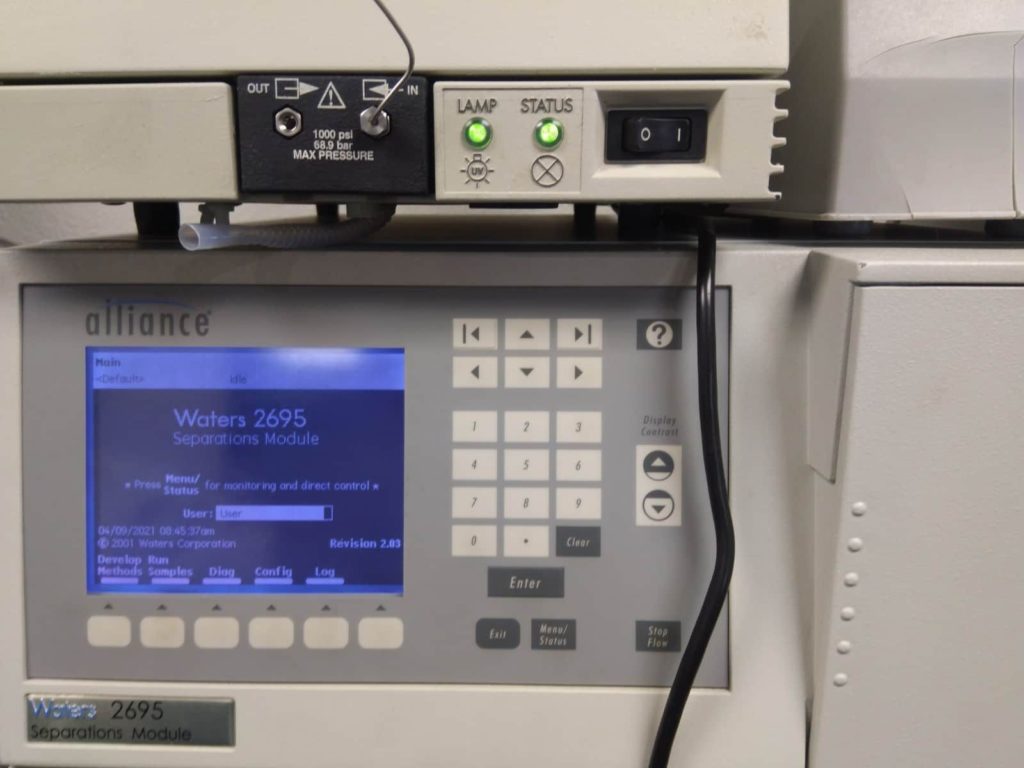 Waters Alliance 2695 HPLC System with Waters 2996 PDA Detector, Column ...
